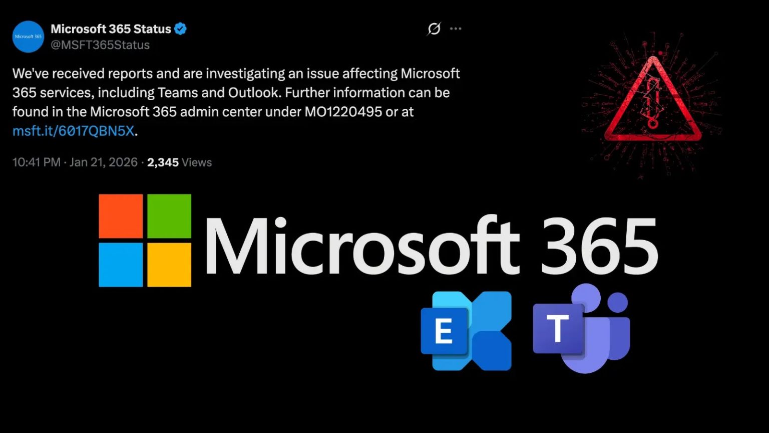 Microsoft Investigating Issue Impacting Exchange Online, Teams, and ...